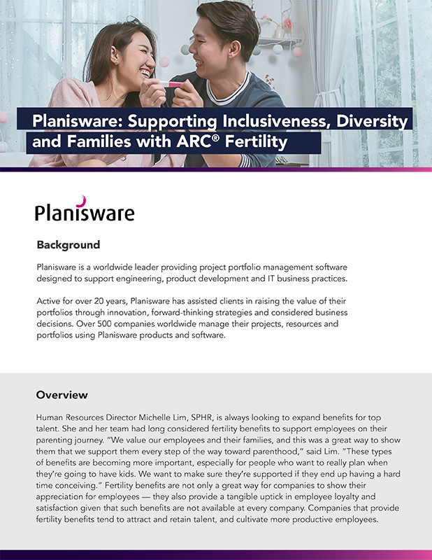 Thank You Planisware Case Study - ARC Fertility